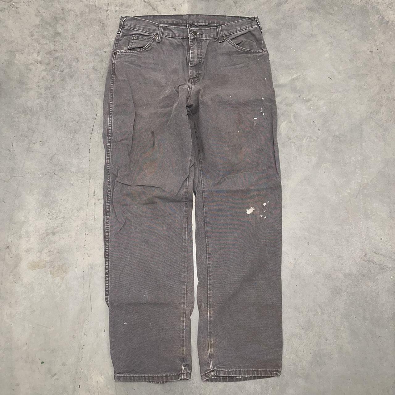 Vintage Grey dickies pants | sz: 34x32 | good worn... - Depop