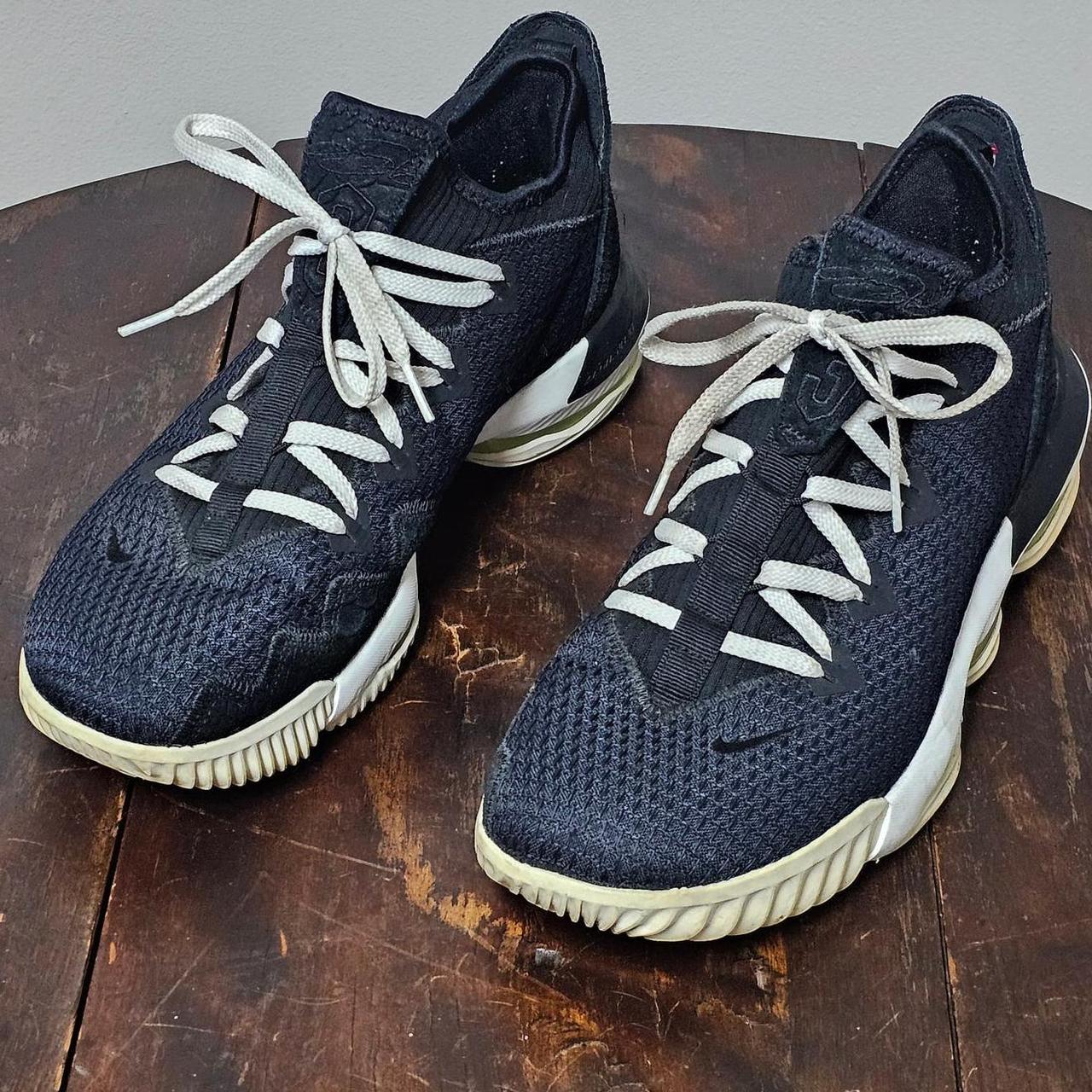 Men's Nike AIR Lebron James 16 Low Black Python Volt... - Depop