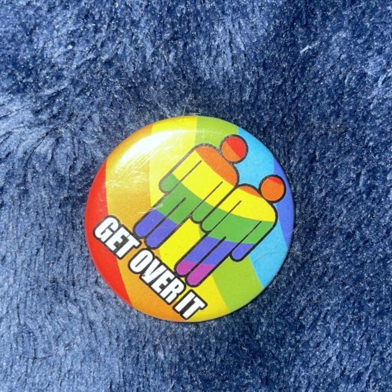 Get over it pin🟥🟧🟨🟩🟦🟪 #rainbow - Depop