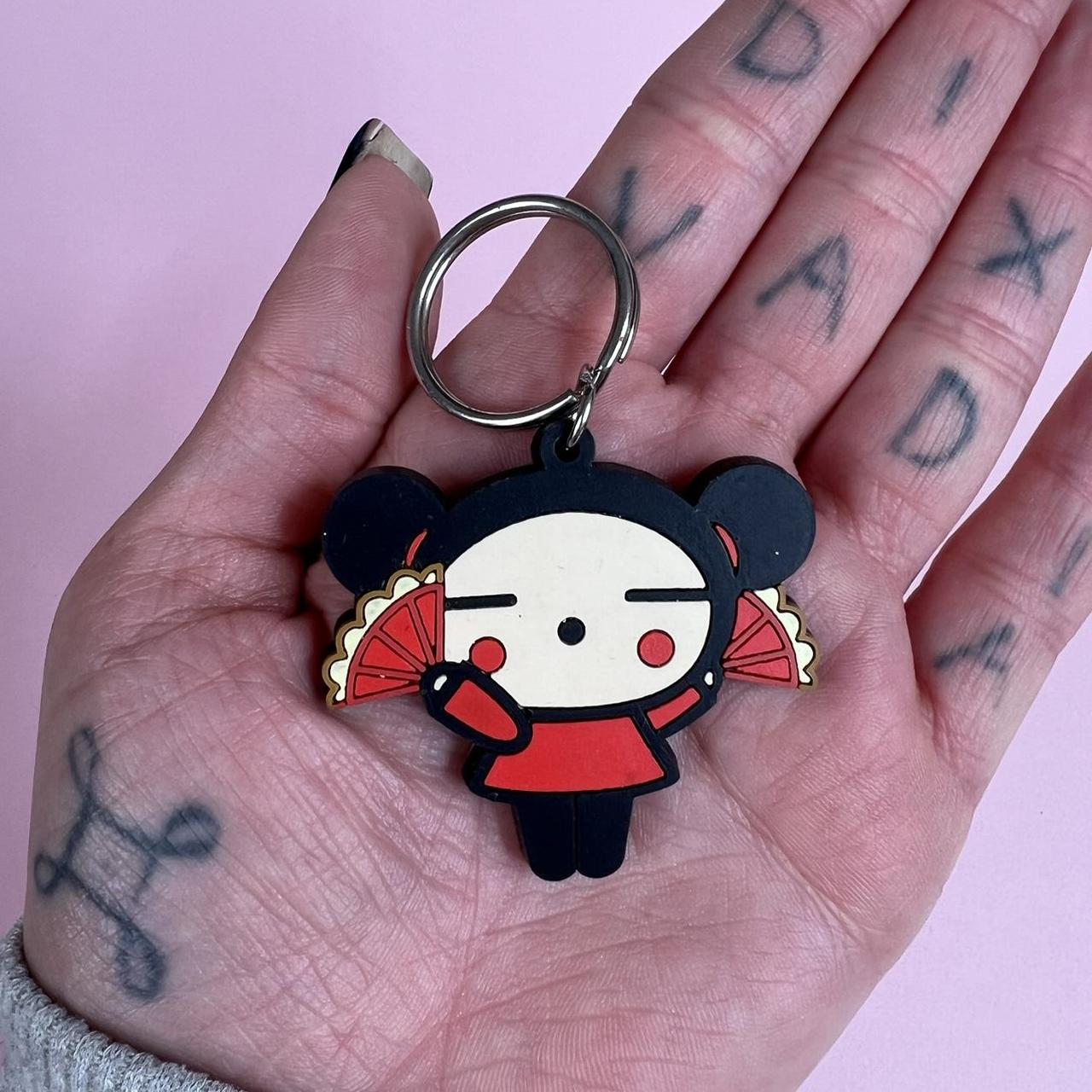 Y2K pucca girl key chain - Depop