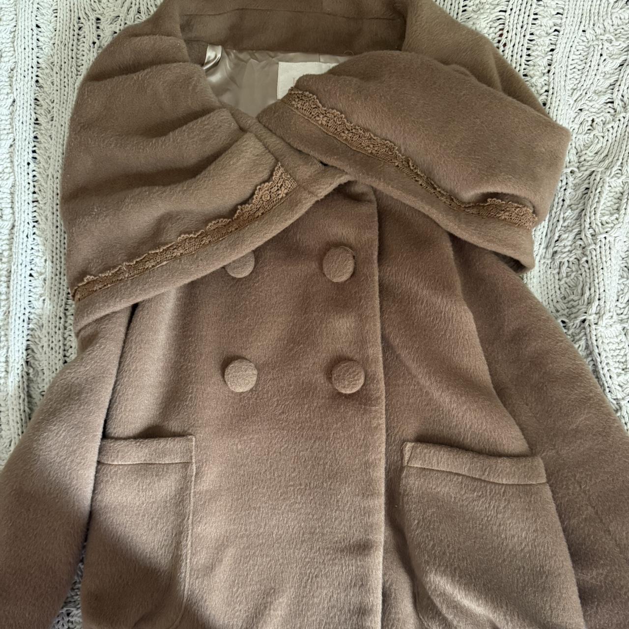 Liz Lisa coat with fold over detail Fits XS -... | Depop