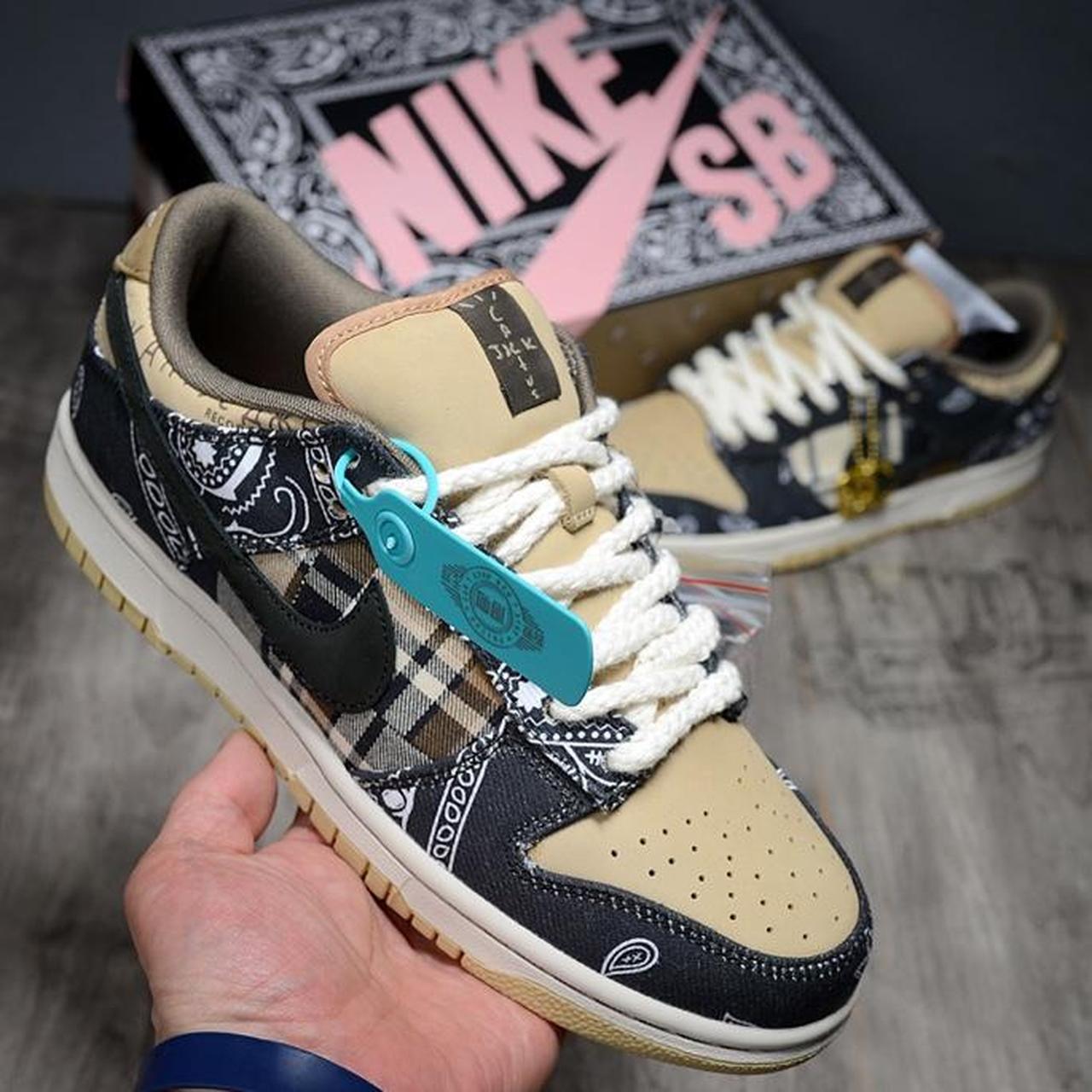 Travis Scott x Nike Dunk Low "Cactus Jack"... - Depop