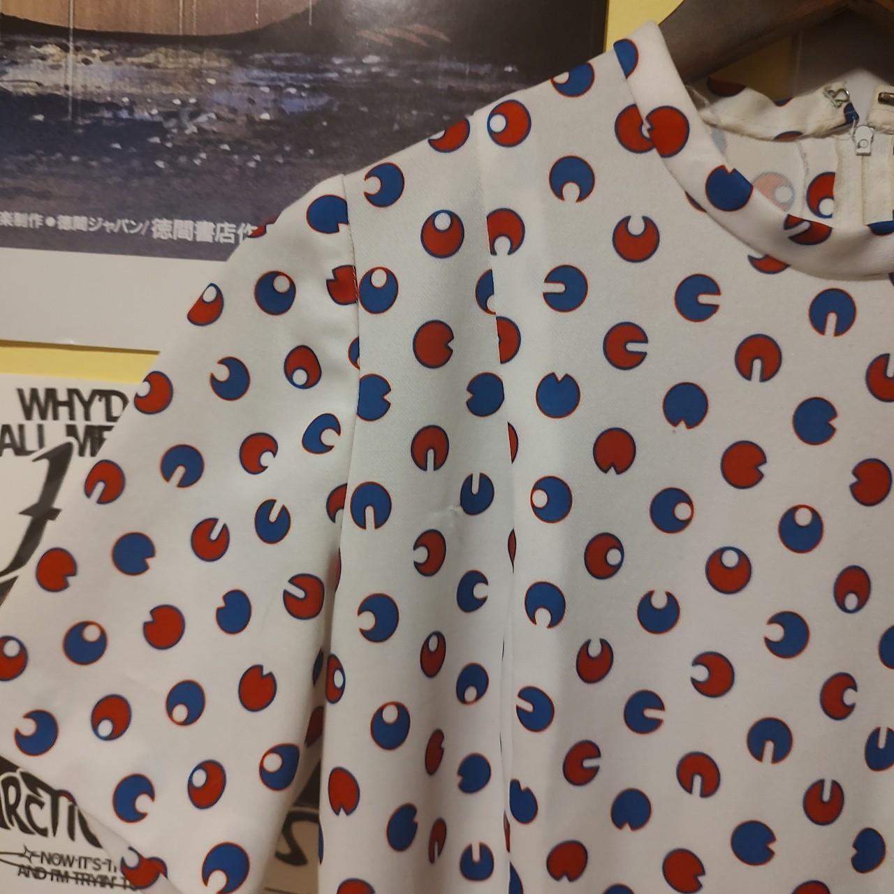 Mod Madness 🔴⬜🔵 Vintage 60s mod mini dress in... - Depop