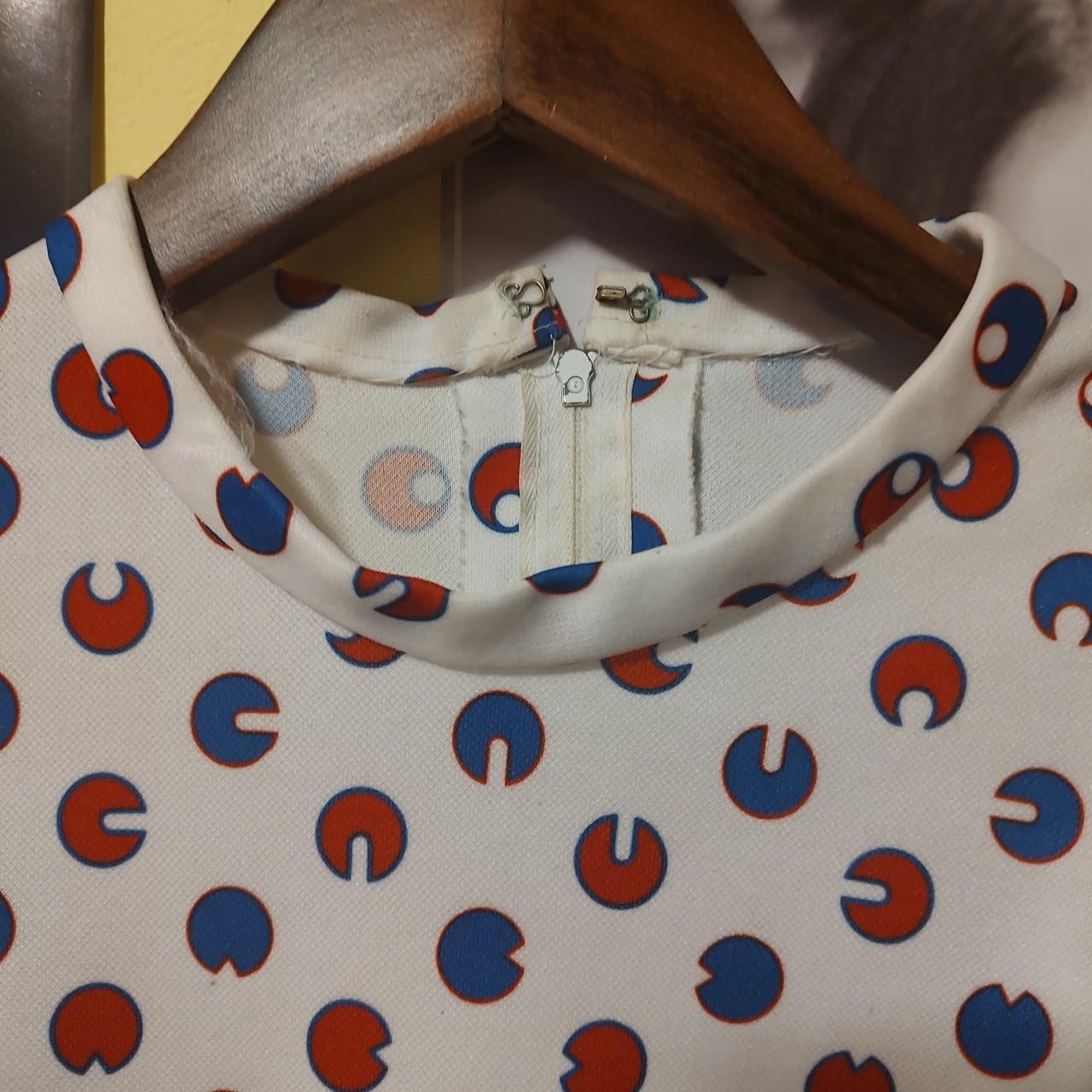 Mod Madness 🔴⬜🔵 Vintage 60s mod mini dress in... - Depop