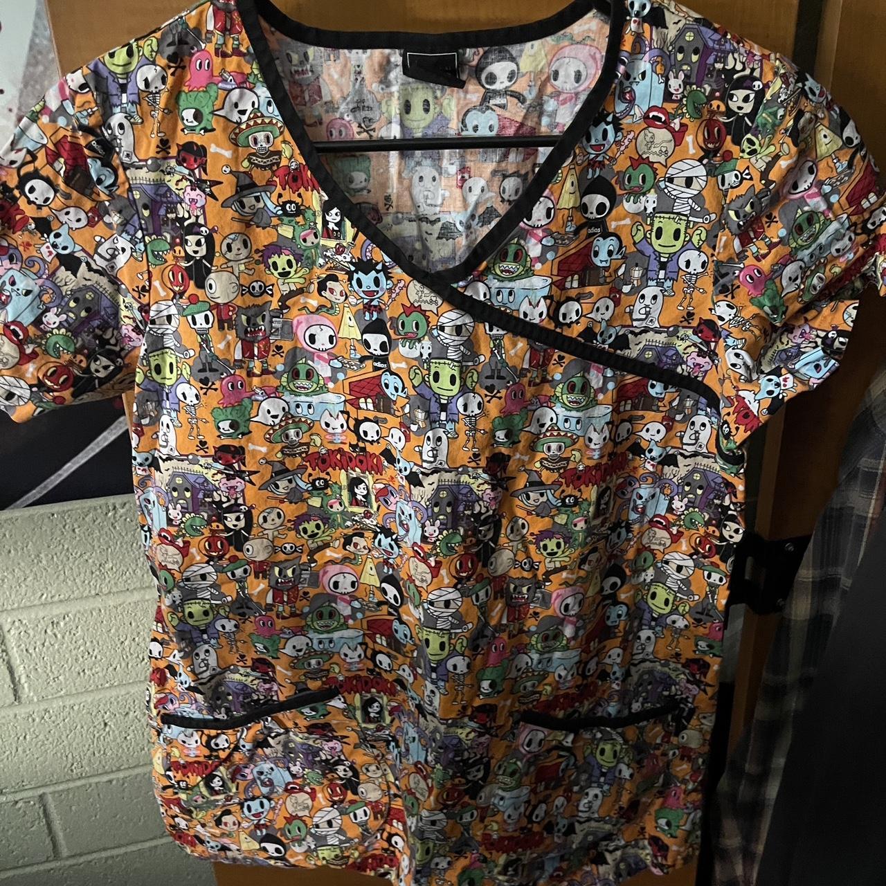 cute y2k emo Koi tokidoki scrubs perfect for... - Depop