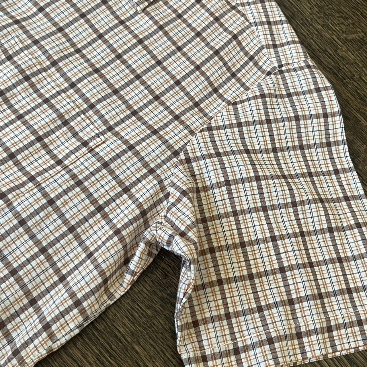 1980’s Jc Penny men’s short-sleeve plaid button up - Depop