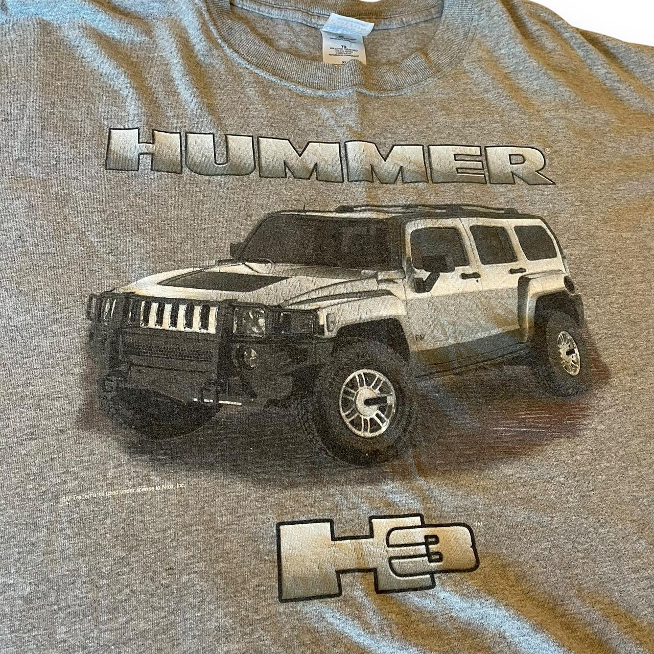 Vintage 00s Hummer Graphic T-shirt | Size XL | Very... | Depop