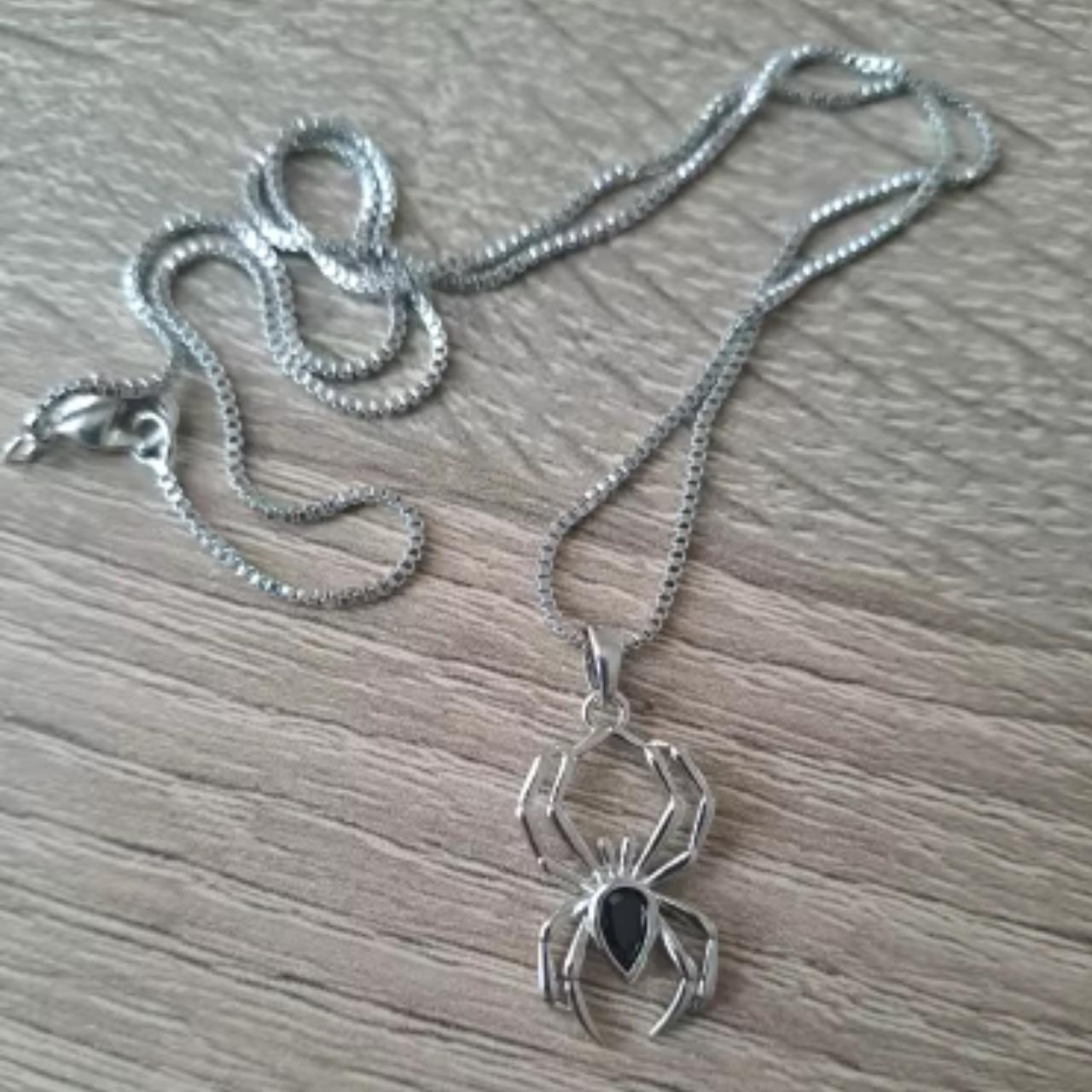 Huitan Cute Spider Animal Pendant Necklace.... - Depop