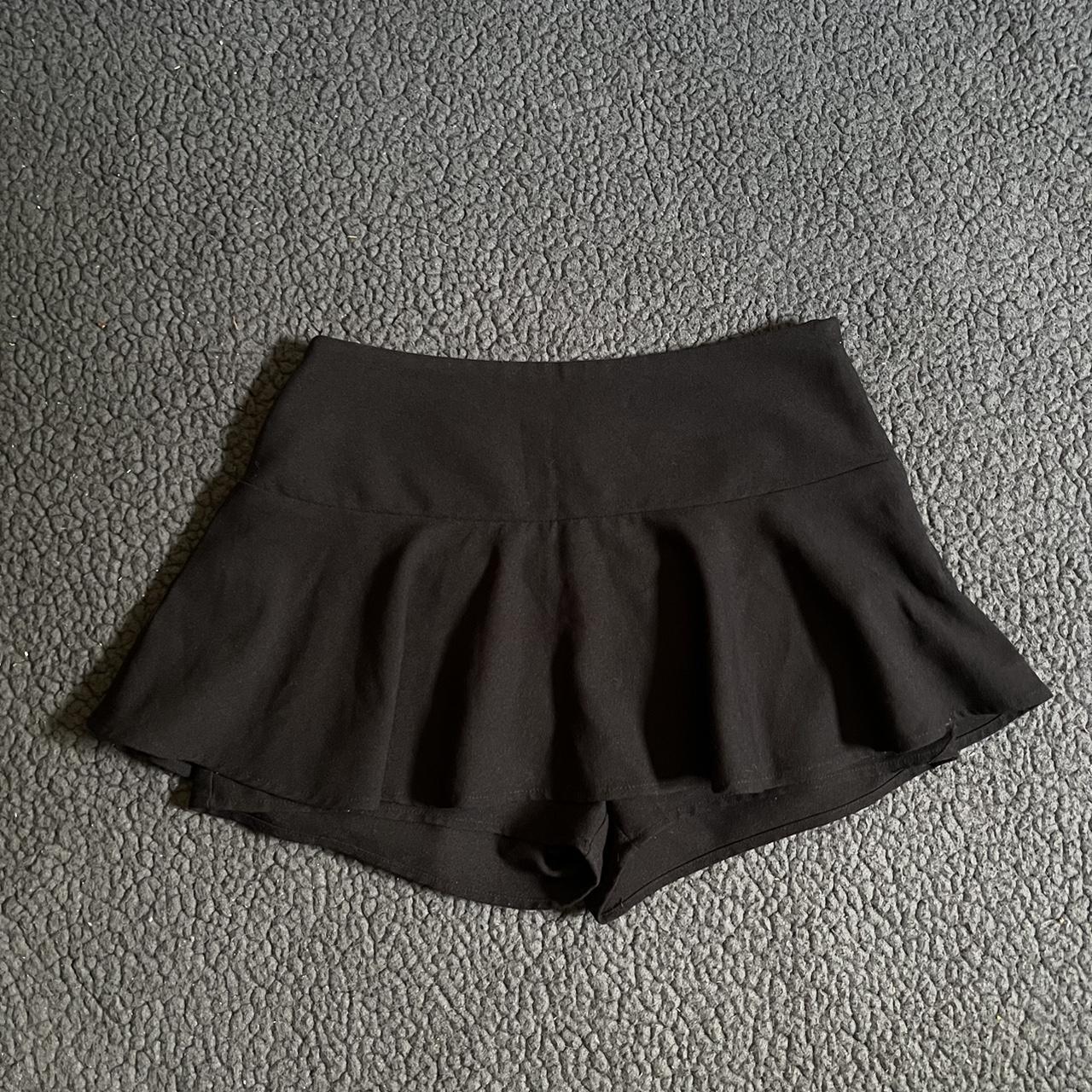 mid/low rise micro mini skort, built in shorts +... - Depop