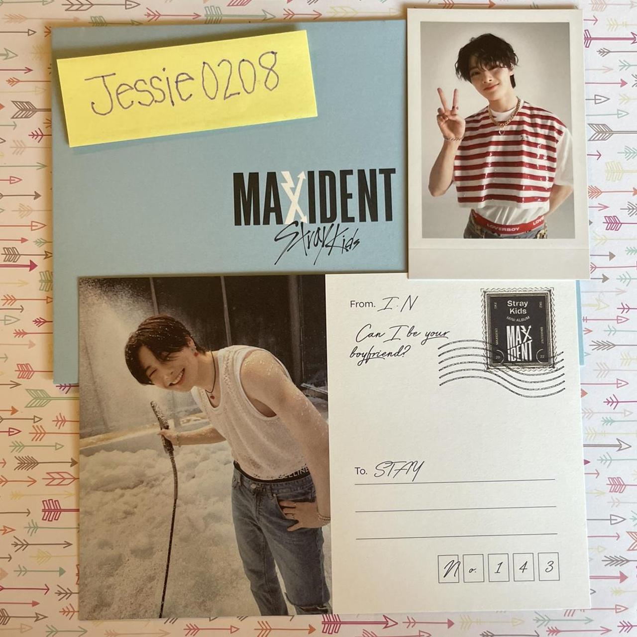 WTS Stray kids I.N Maxident Love Letter Set... - Depop