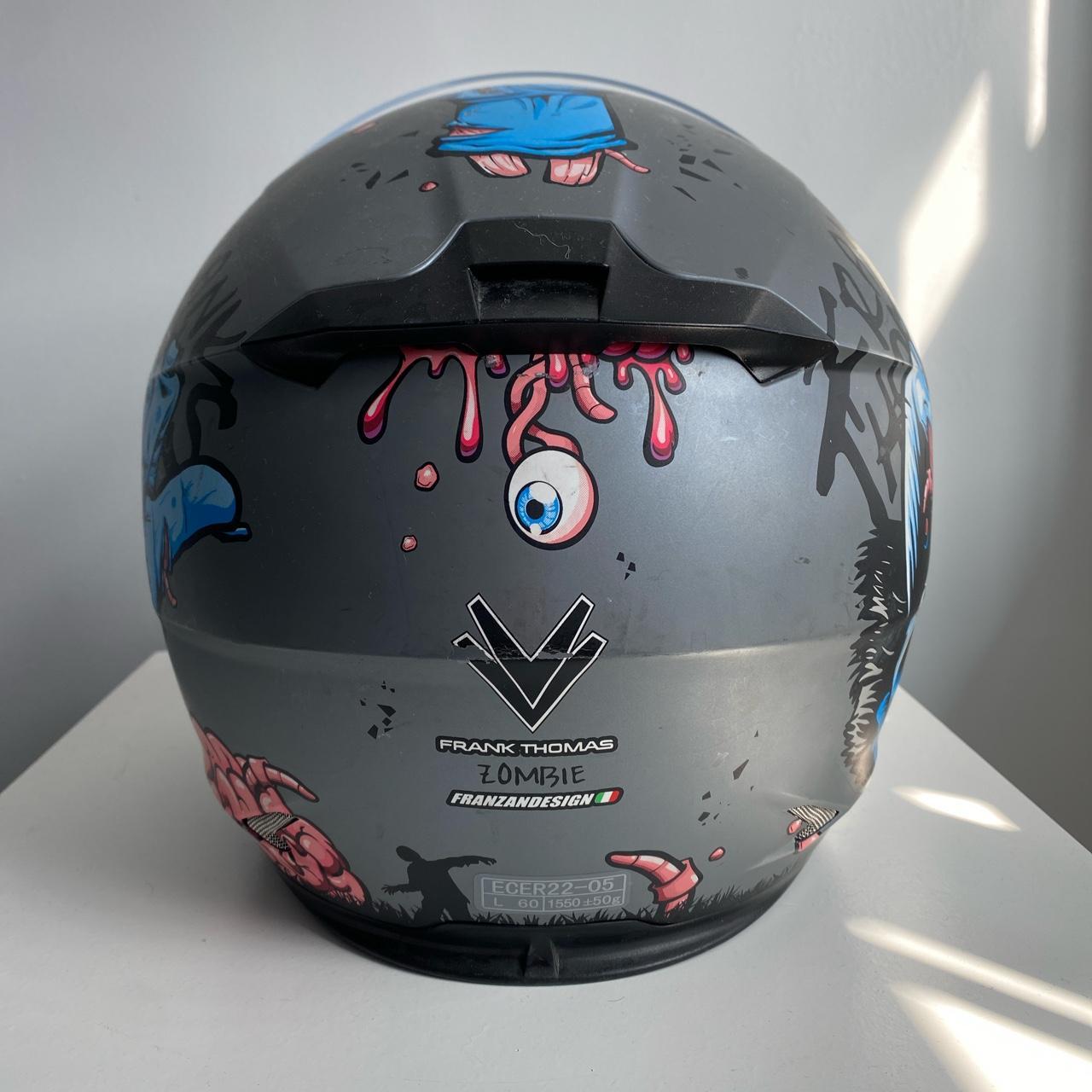 Frank Thomas motorcycle helmet Size L, fits... - Depop