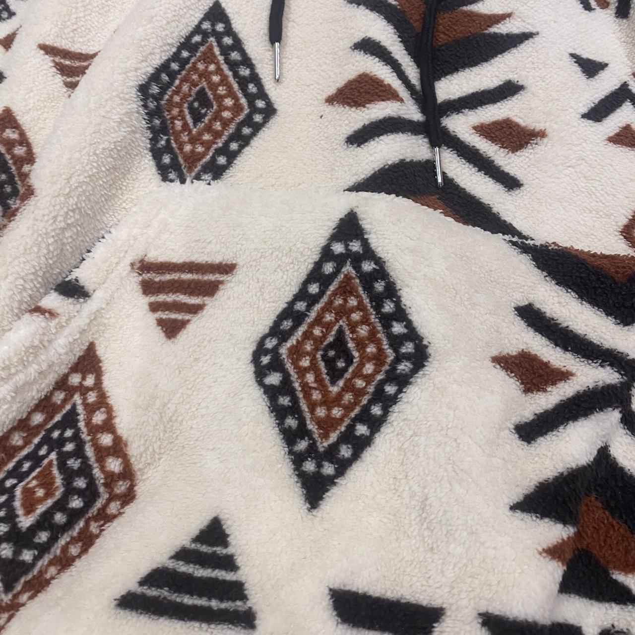 Vintage Aztec print hoodie never been worn Same... - Depop