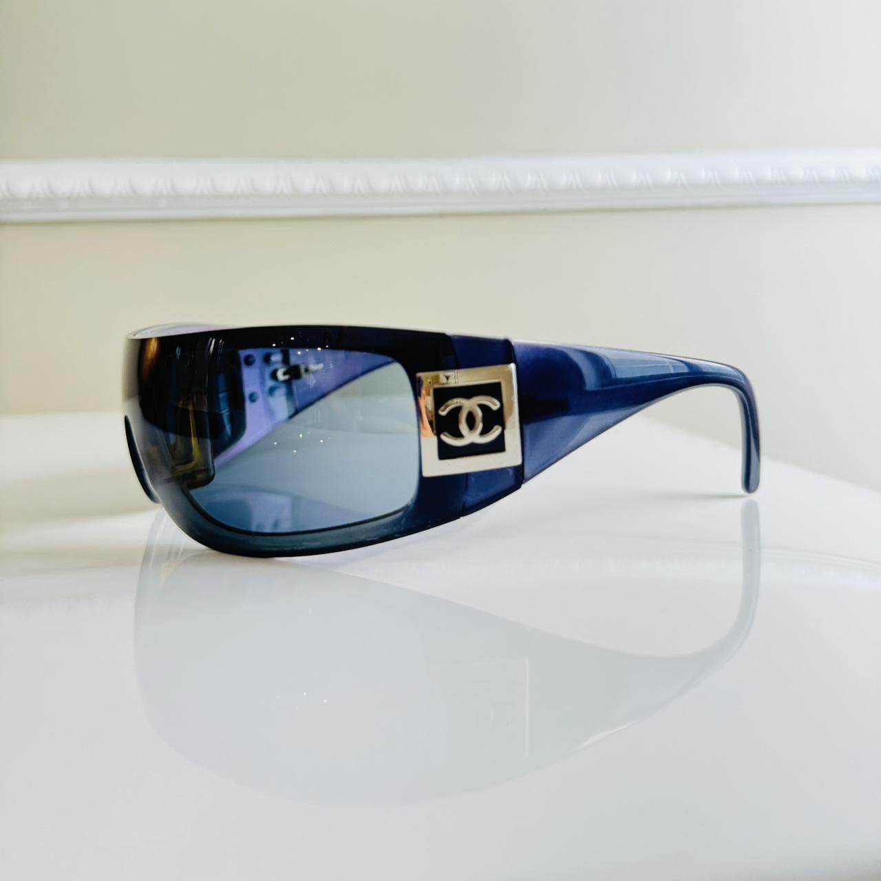 RARE🦋CHANEL Vintage 5085 blue sunglasses Very hard... - Depop