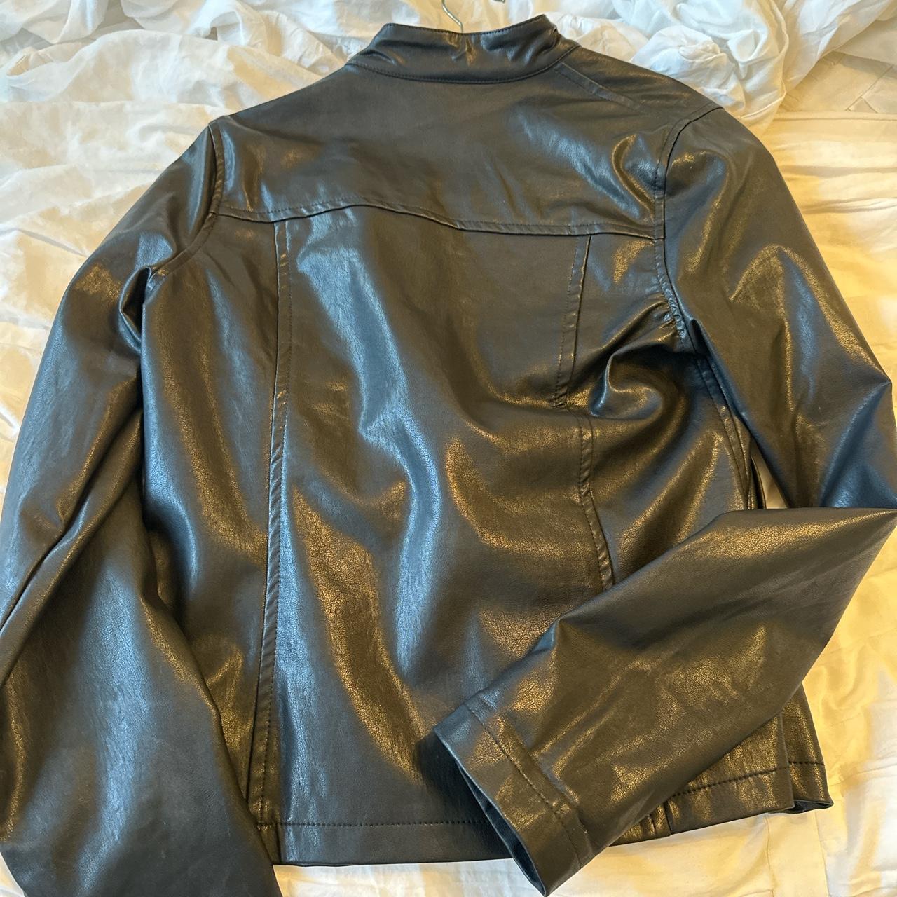 Motel Rocks leather jacket size XS worn once in... - Depop