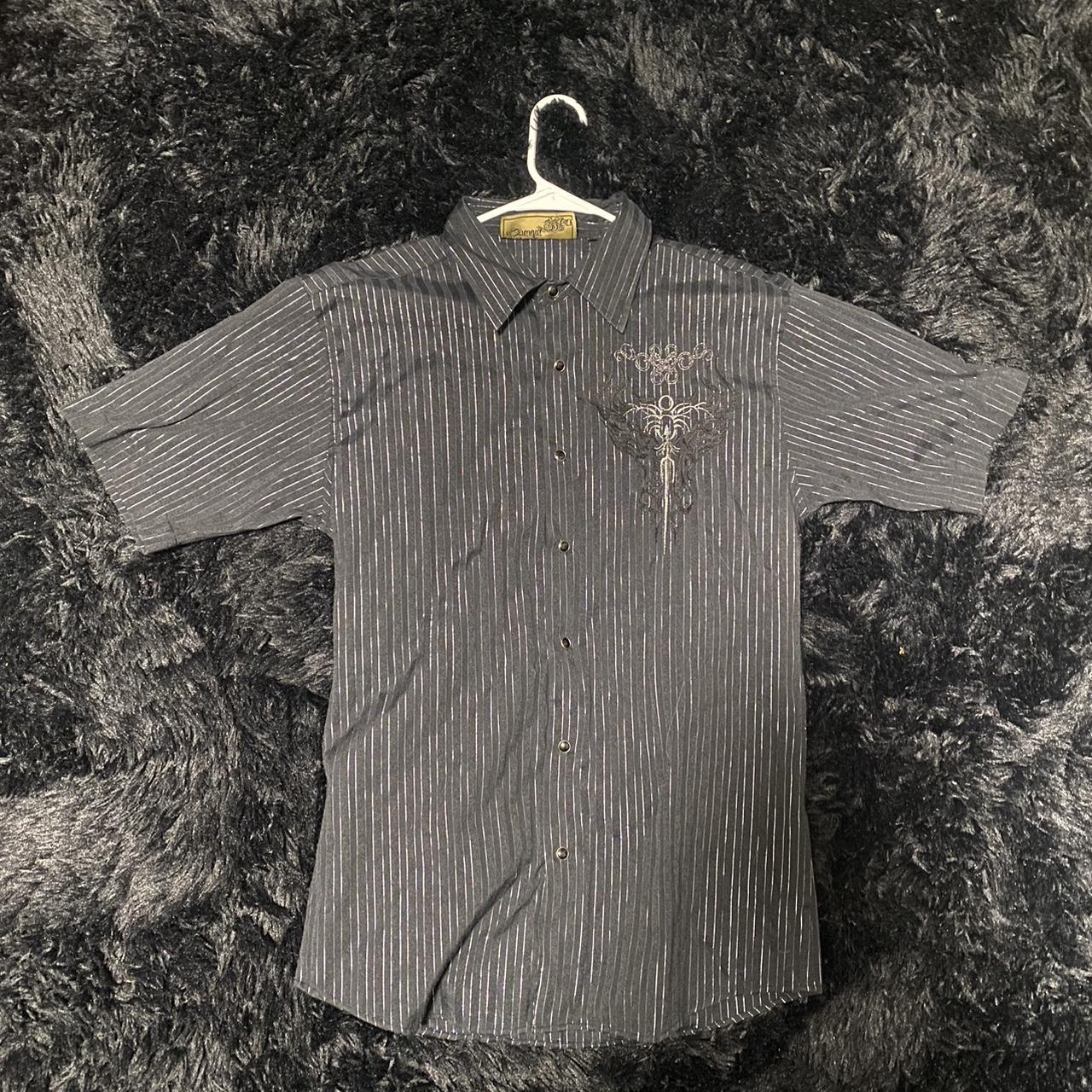 cyber y2k shirt - Depop