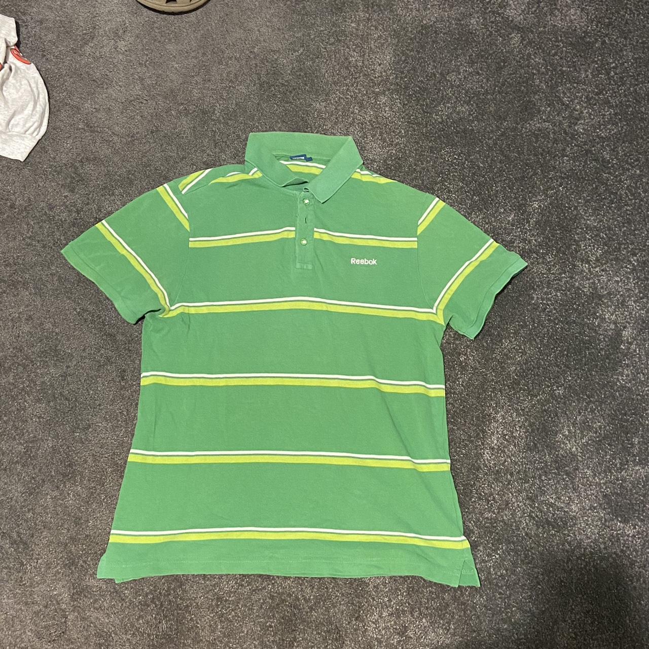 Vintage reebok Polo shirt Size m - Depop