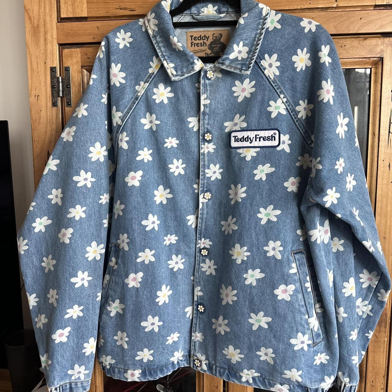 🧸💖TEDDY FRESH FLORAL DENIM JACKET 💖🧸 Only worn once.... - Depop