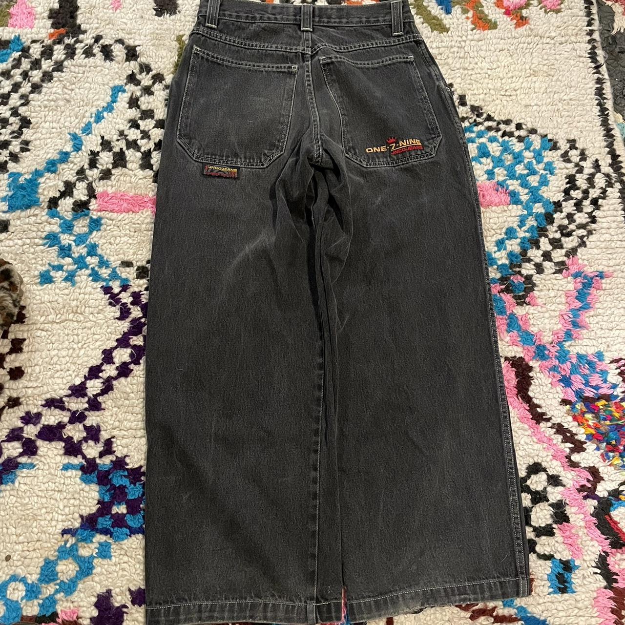 Vintage jnco One 7 Nine jeans Pretty black/grey... - Depop