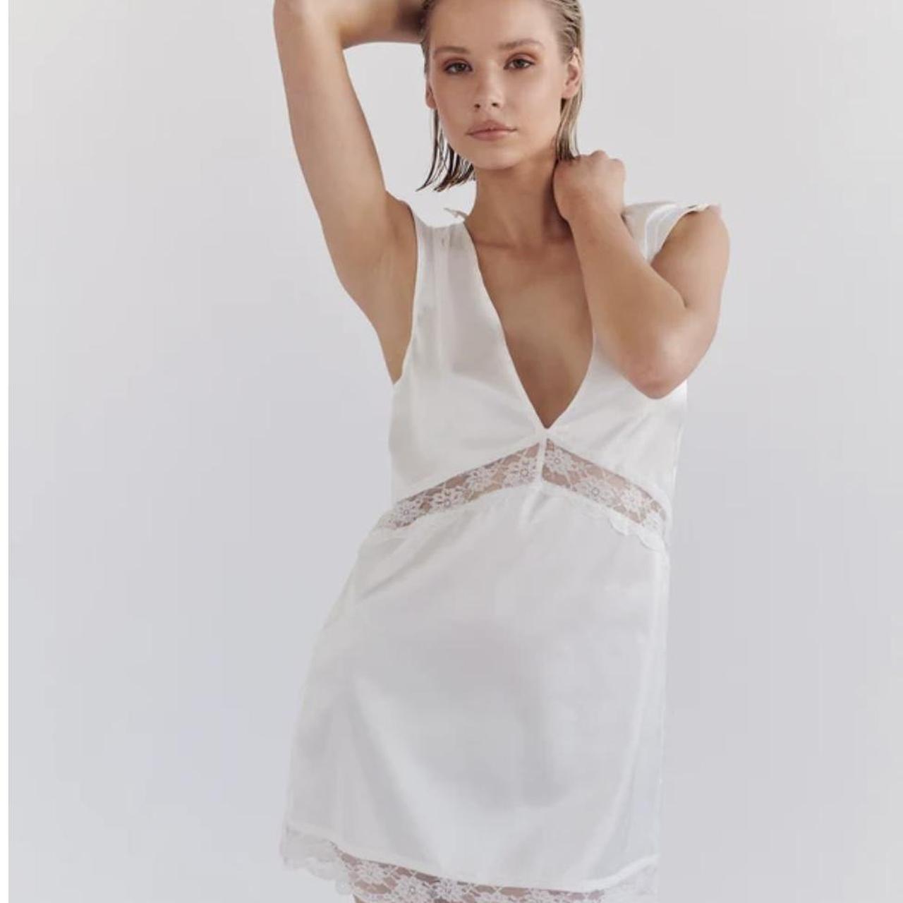 Kat The Label - Flynn Slip Ivory Size L Brand new... | Depop