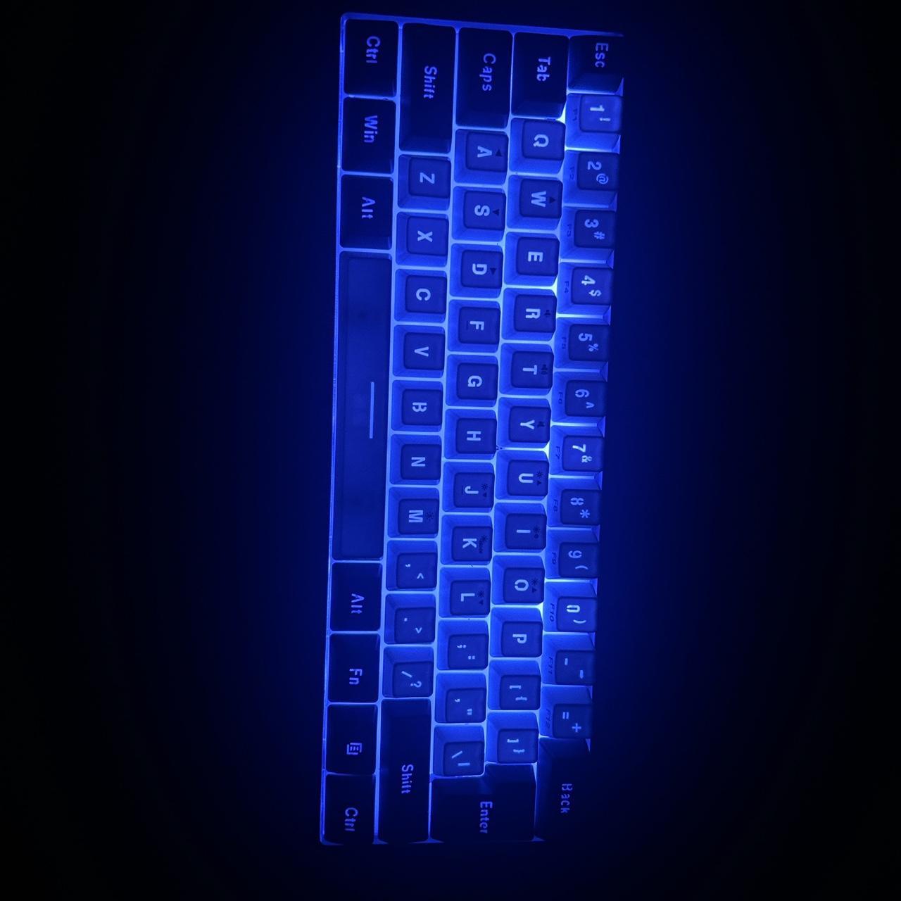 RGB backlit keyboard with 100% multicoloured keys... - Depop