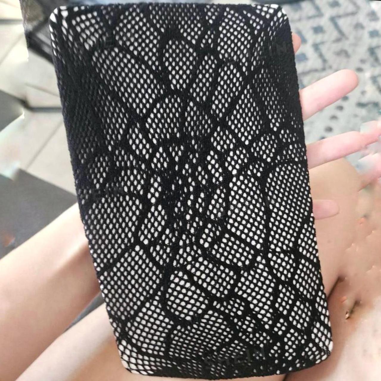spider web pattern fishnet tights - READY TO... - Depop