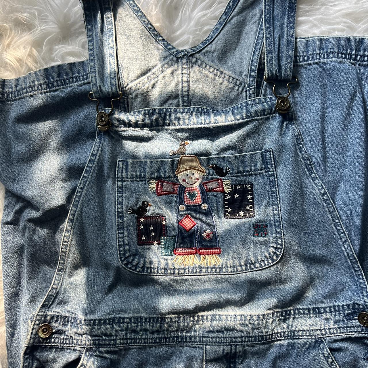 Autumnal scarecrow themed vintage overalls!! 🍁 🎃... - Depop
