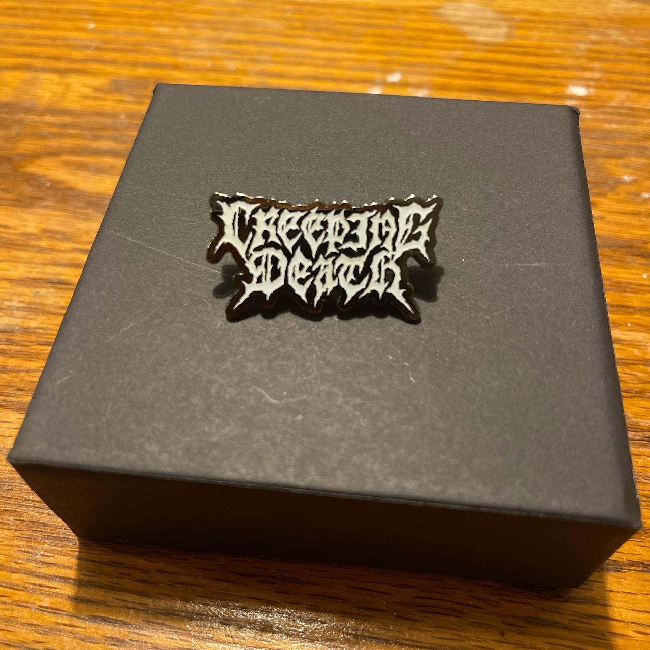 creeping death death metal pin - Depop
