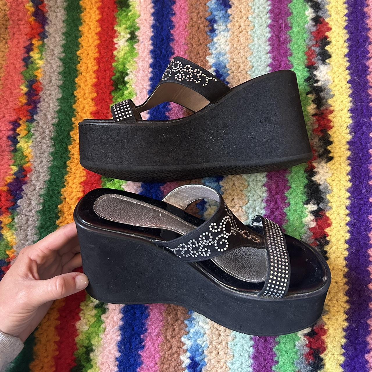 Y2K Platform Sandals Size 6 #y2k... - Depop