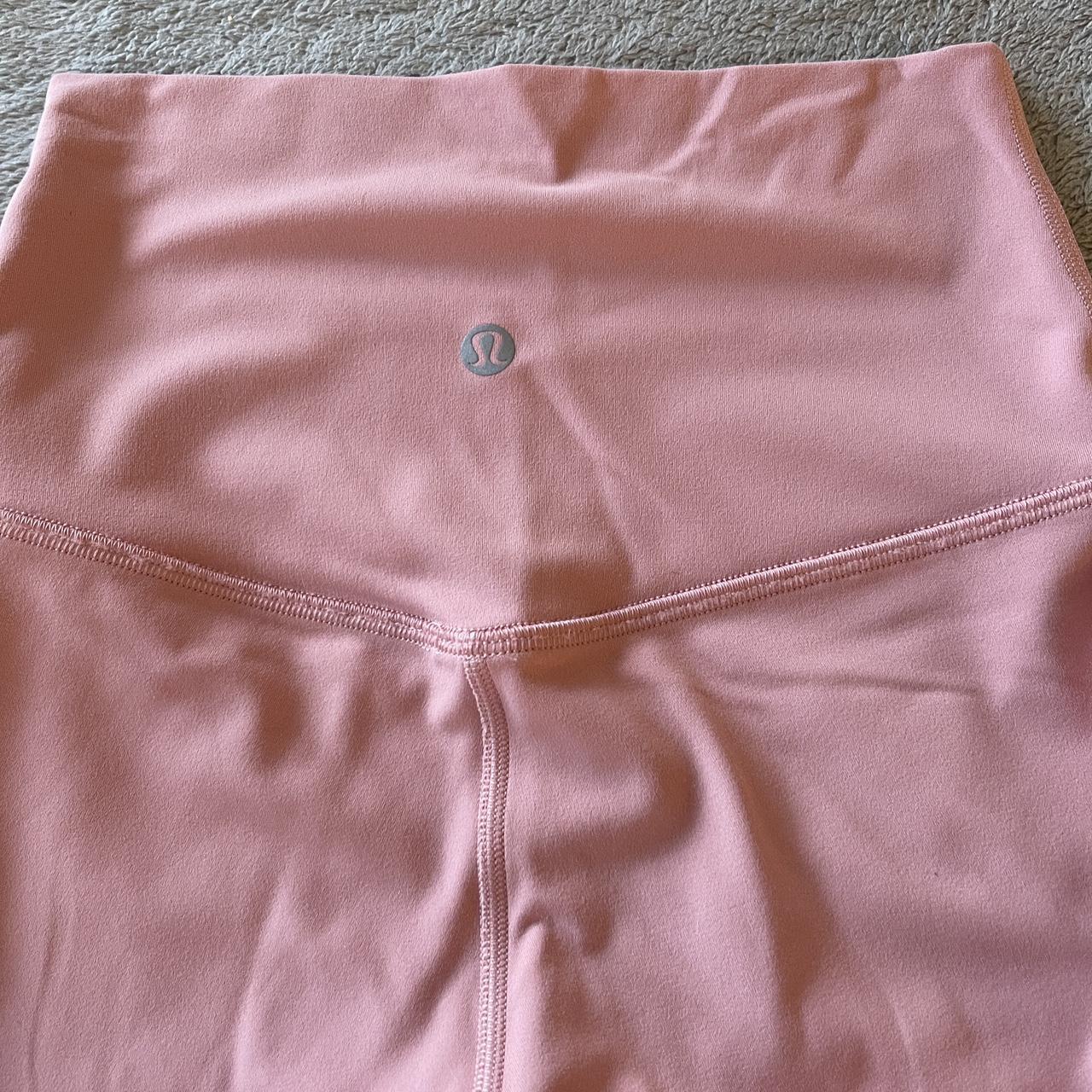 Lululemon Align Leggings Pink/Coral Size 0 Lentgh 28” - Depop