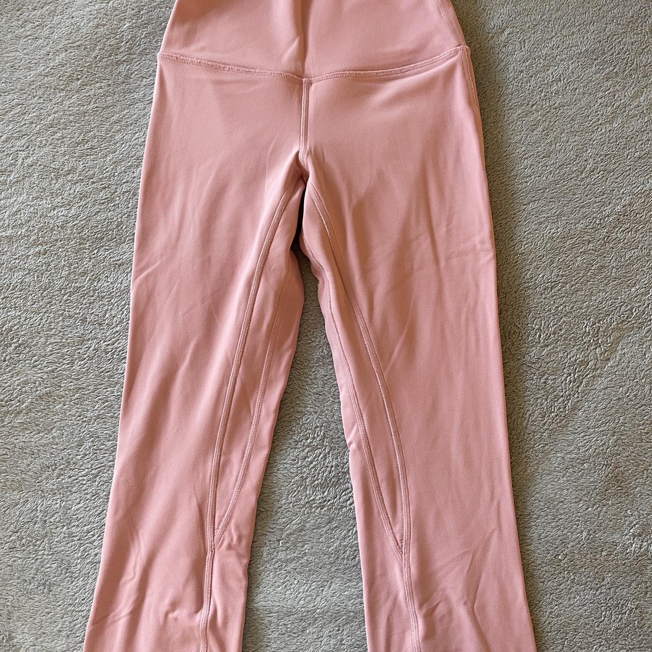 Lululemon Align Leggings Pink/Coral Size 0 Lentgh 28” - Depop
