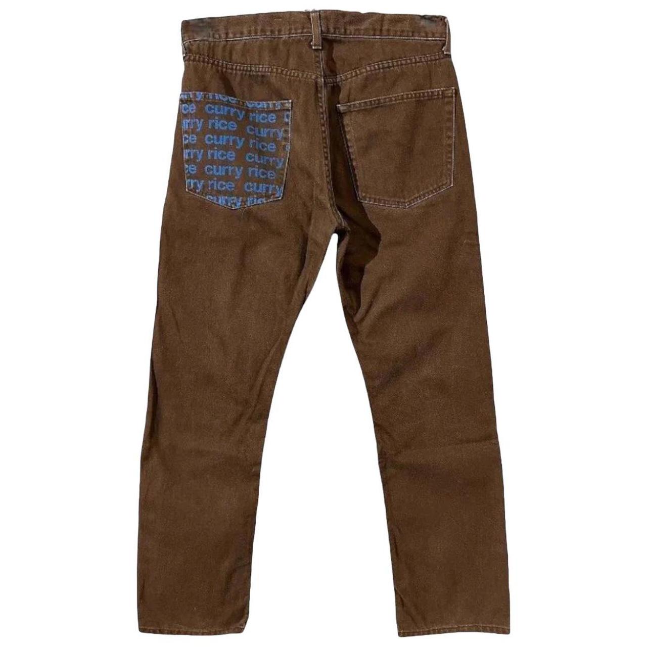 Junya SS2002 curry rice denim size s measures 34 by... - Depop