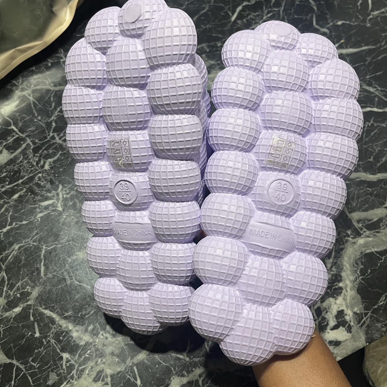 Purple Bubble Slides - Depop