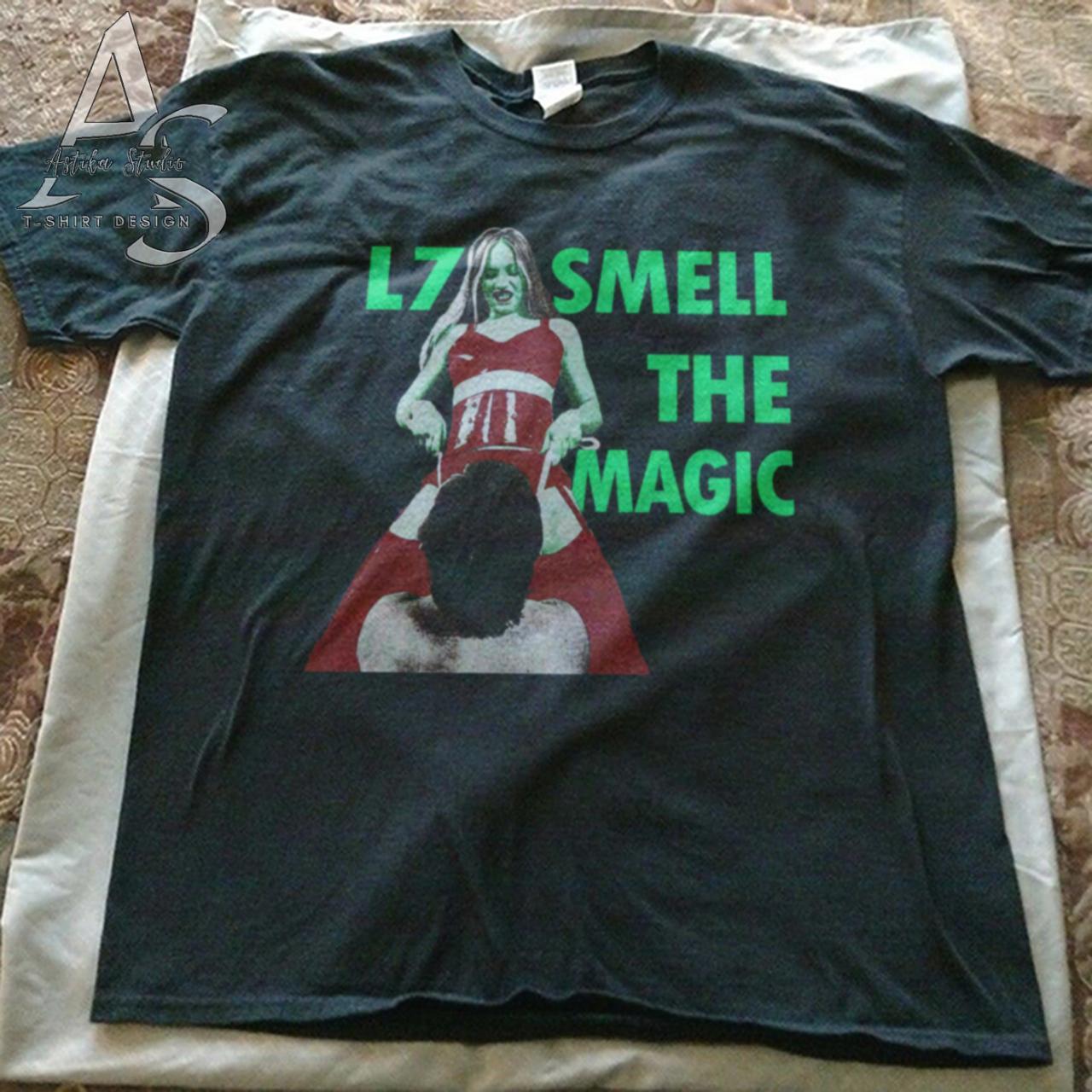 L7 Band T-shirt L7 Smell The Magic American Rock... - Depop