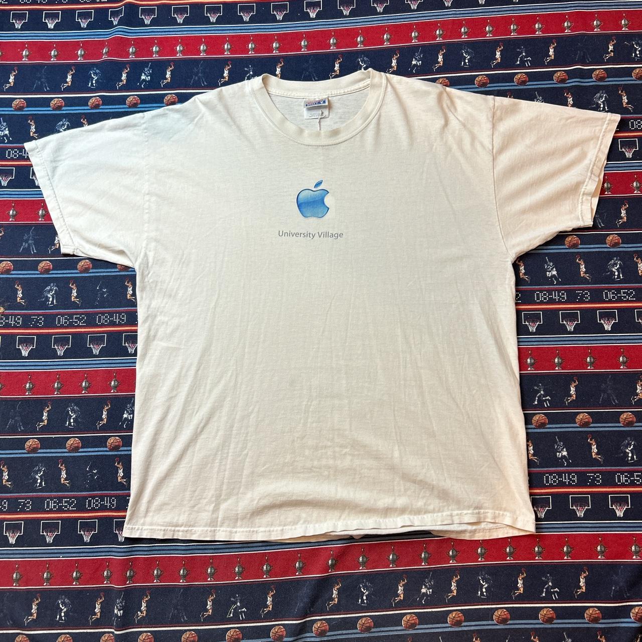 Late 90's Apple University Village t shirt, in good... - Depop