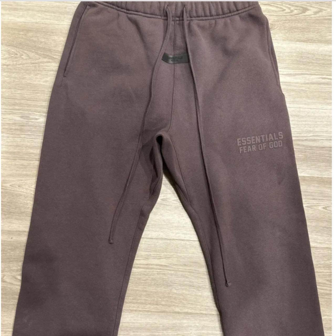 essentials joggers uncuffed bottoms size medium | Depop