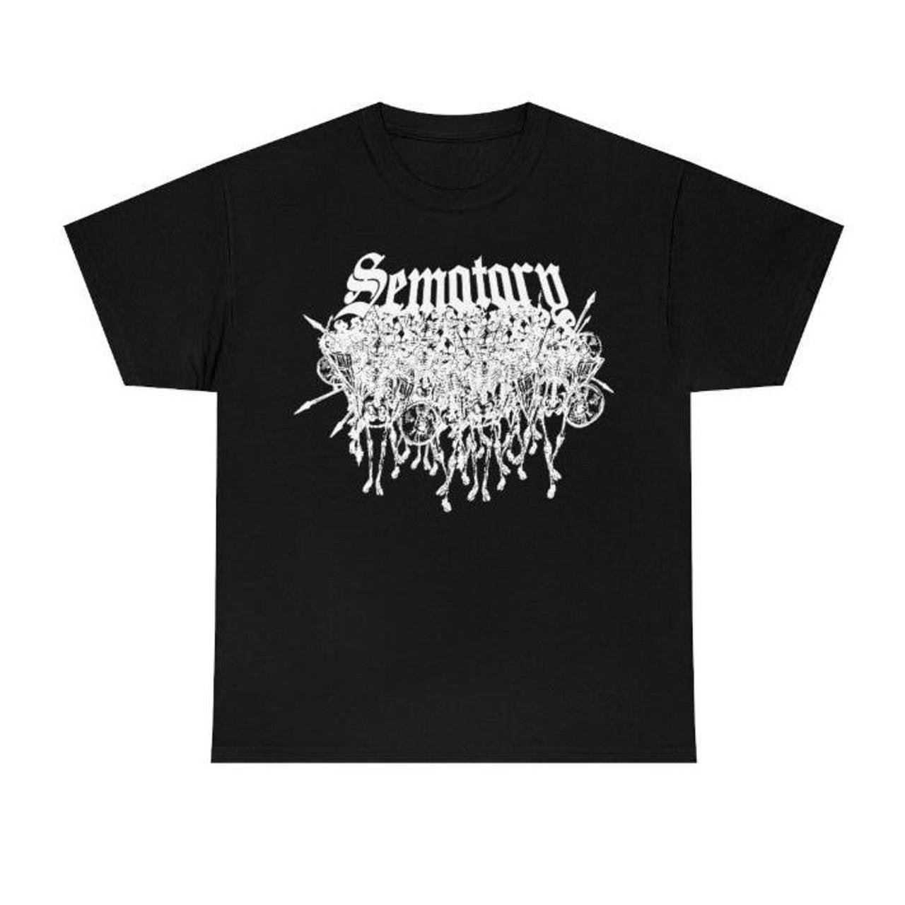 SEMATARY HAUNTED MOUND SKELLINGTONS SHIRT... - Depop
