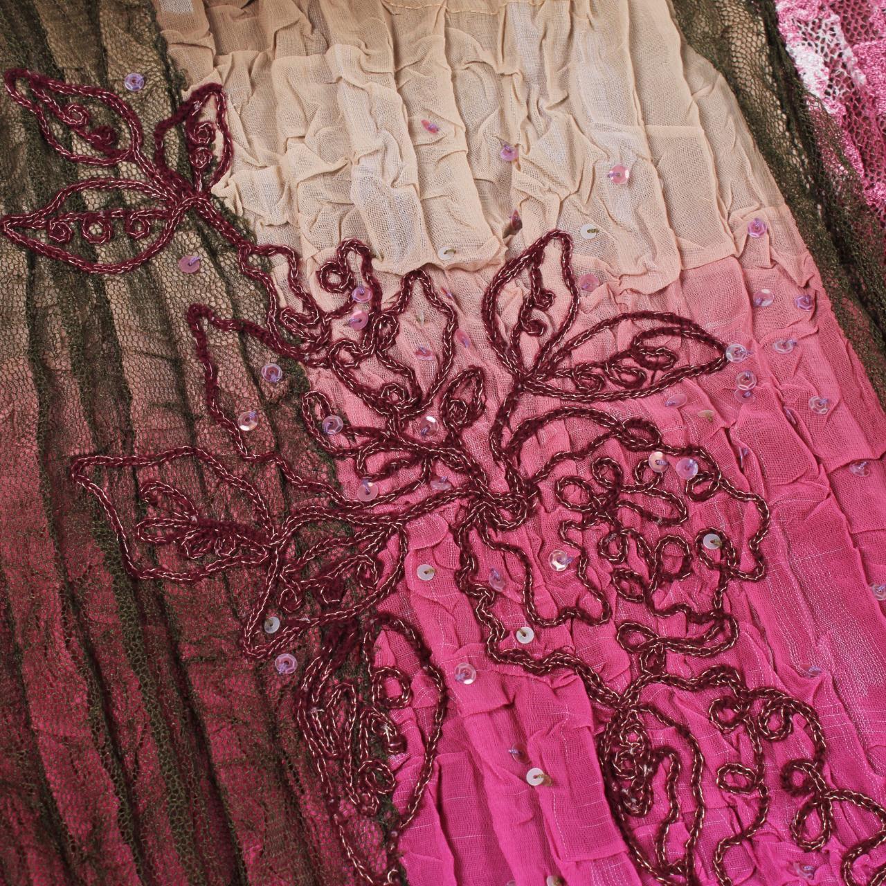 Vintage Y2K Patchwork Pleats Top Blouse Size tagged... - Depop