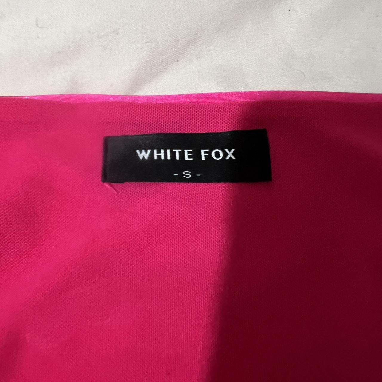 White fox hot pink set small top and medium skirt... - Depop