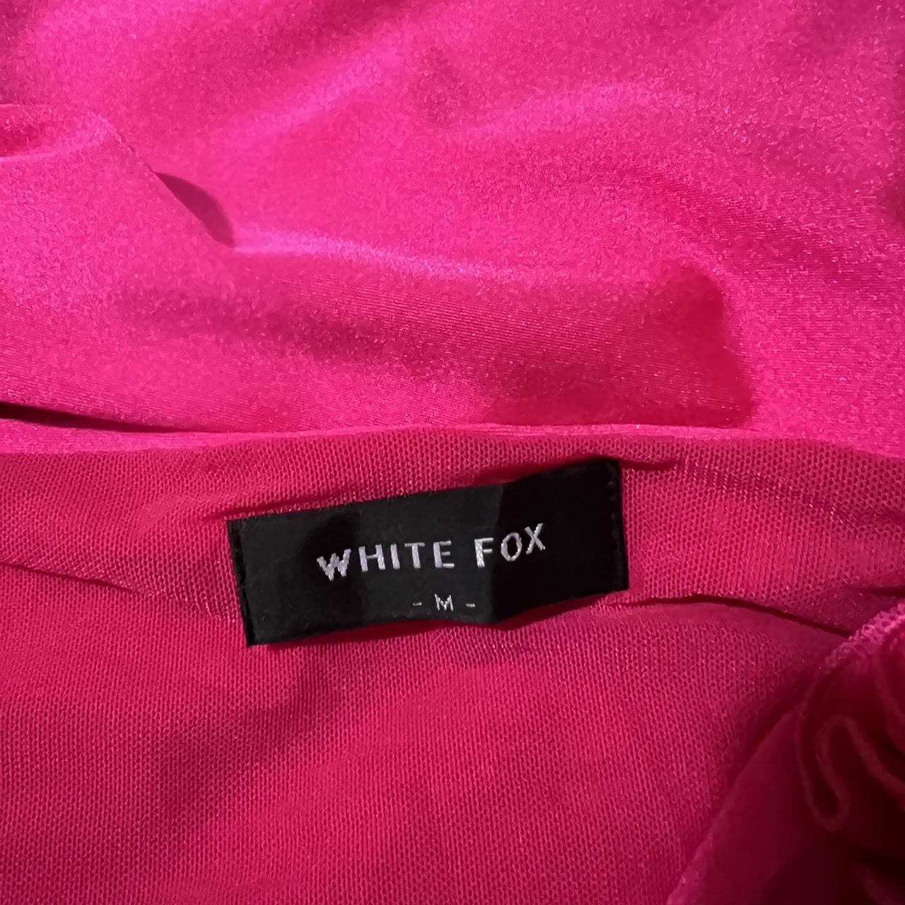 White fox hot pink set small top and medium skirt... - Depop