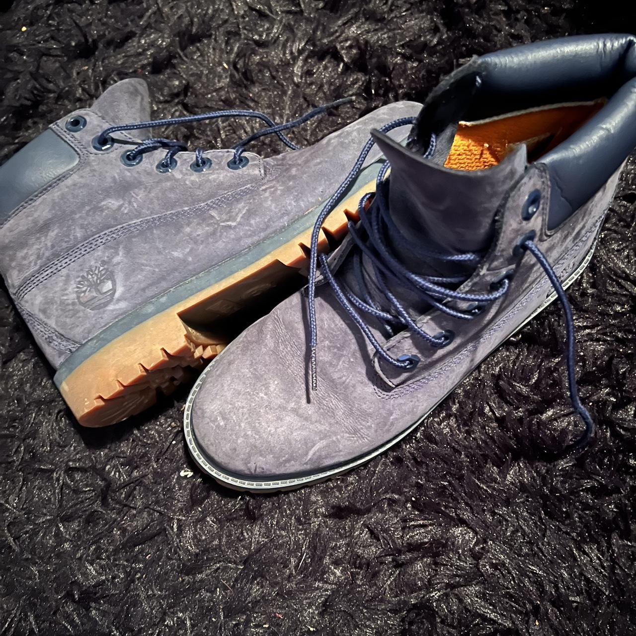 Blue Timberlands 4.5 no box open to offers or... - Depop