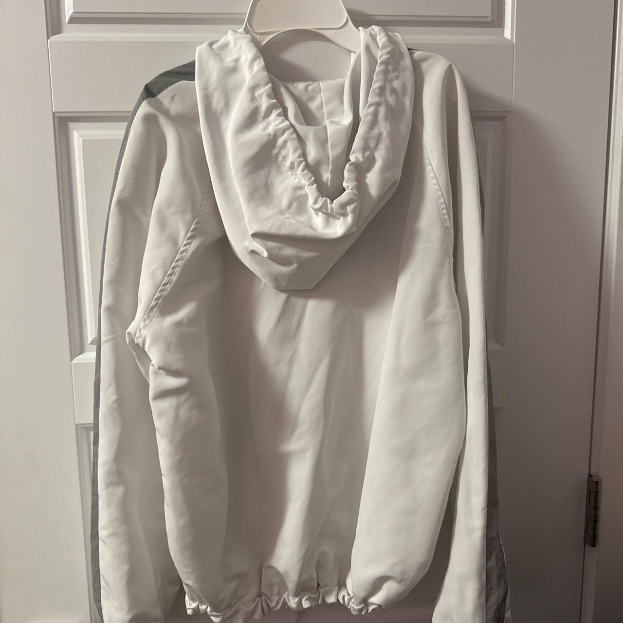 NASA windbreaker jacket in white and red... | Depop