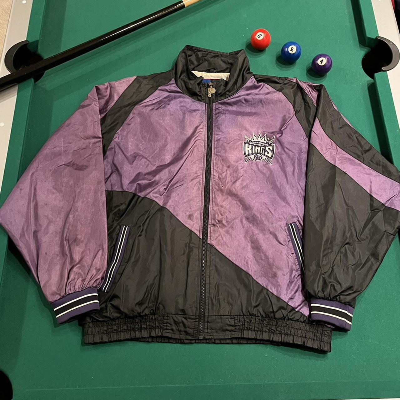 Vintage Sacramento kings pro player windbreaker - Depop