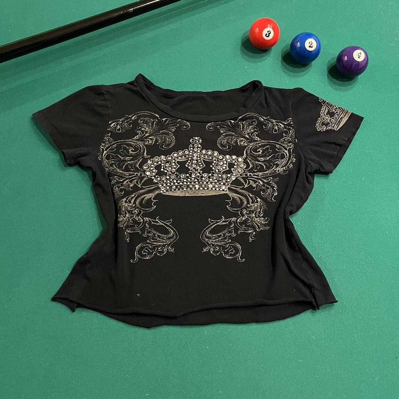 Y2K crown crop top - Depop