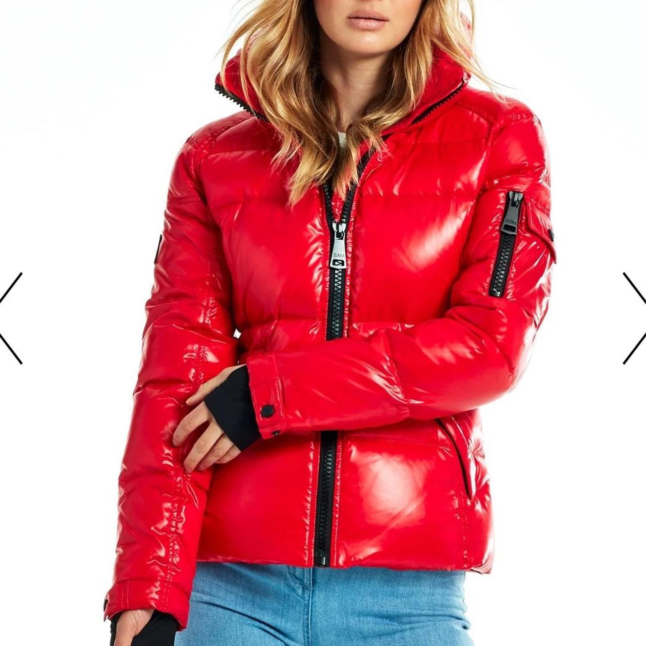 SAM Freestyle jacket in cherry red in size Medium | Depop