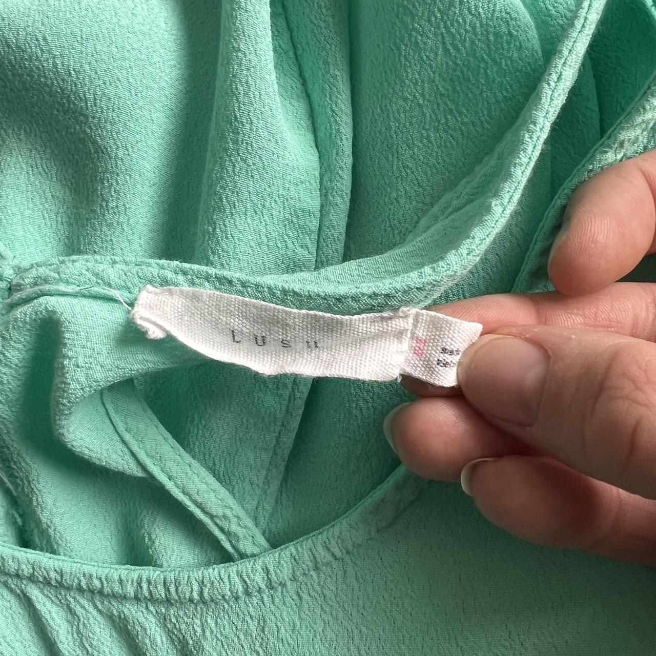 Lulus Lush Mint Green Racerback Trapeze Tank... | Depop