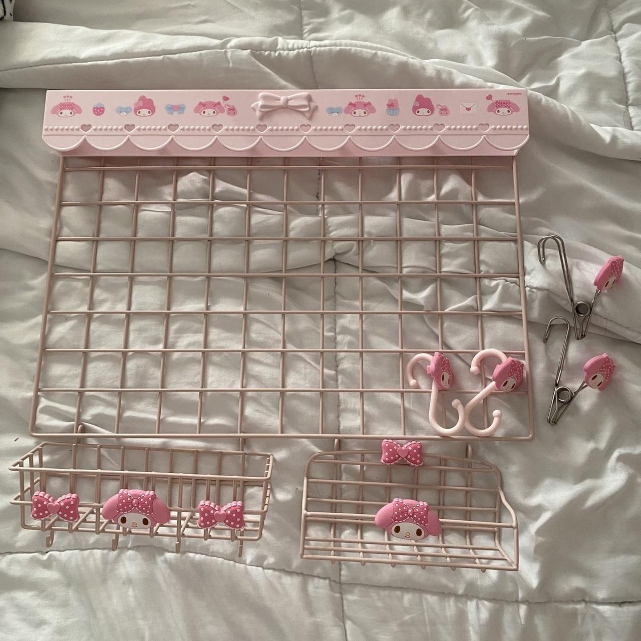Sanrio My melody Sanrio Oshi wire wall grid system... - Depop
