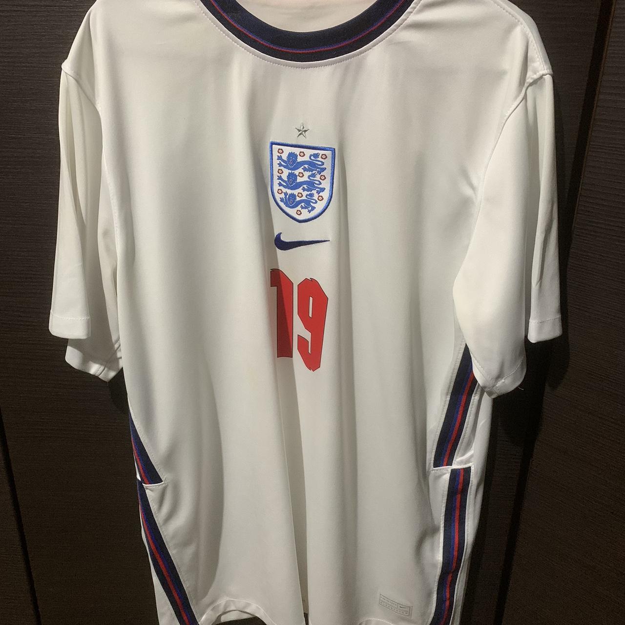 England football shirt with Mount 19 on the back... - Depop