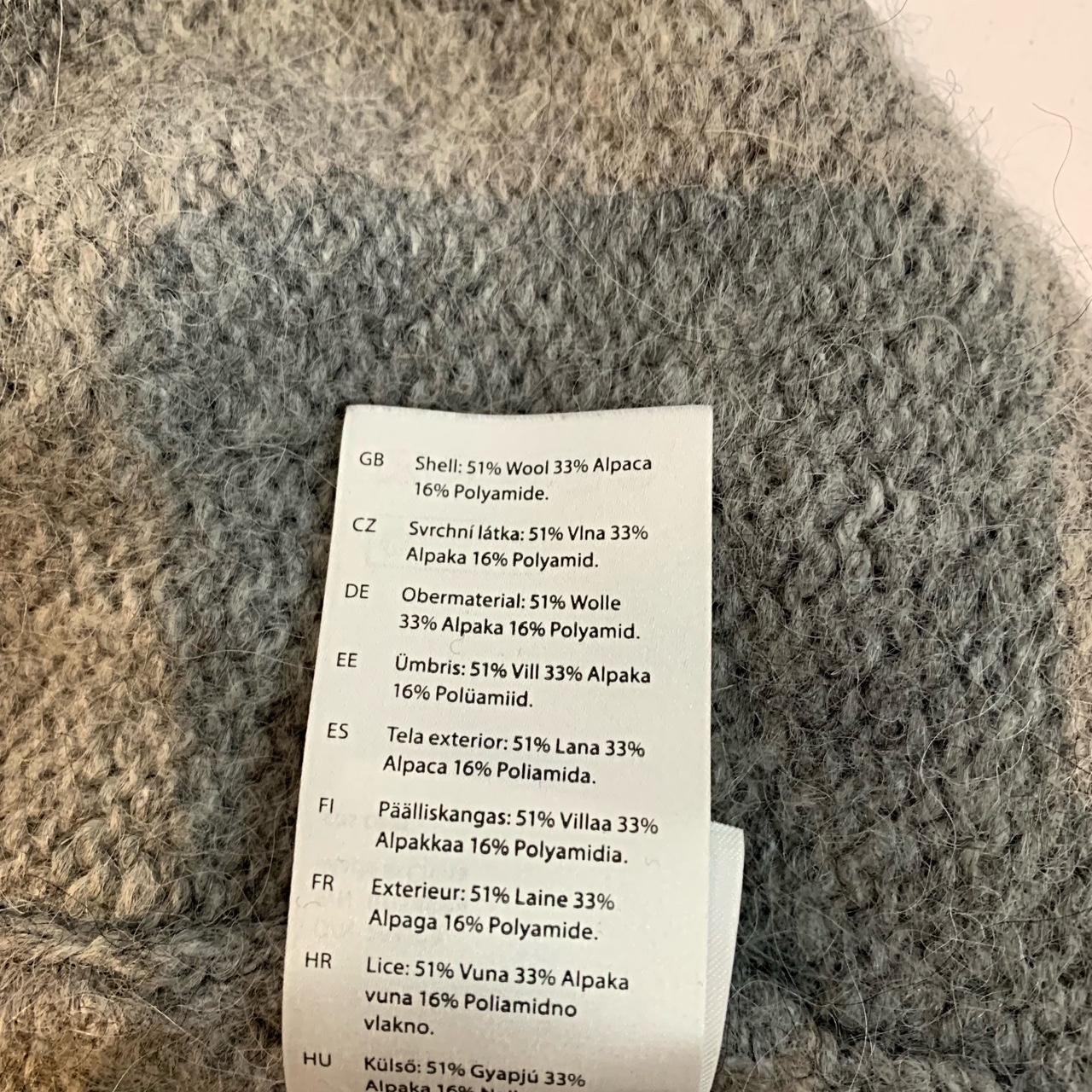 Cos grey wool blend sweater #knitwear #crossover... - Depop