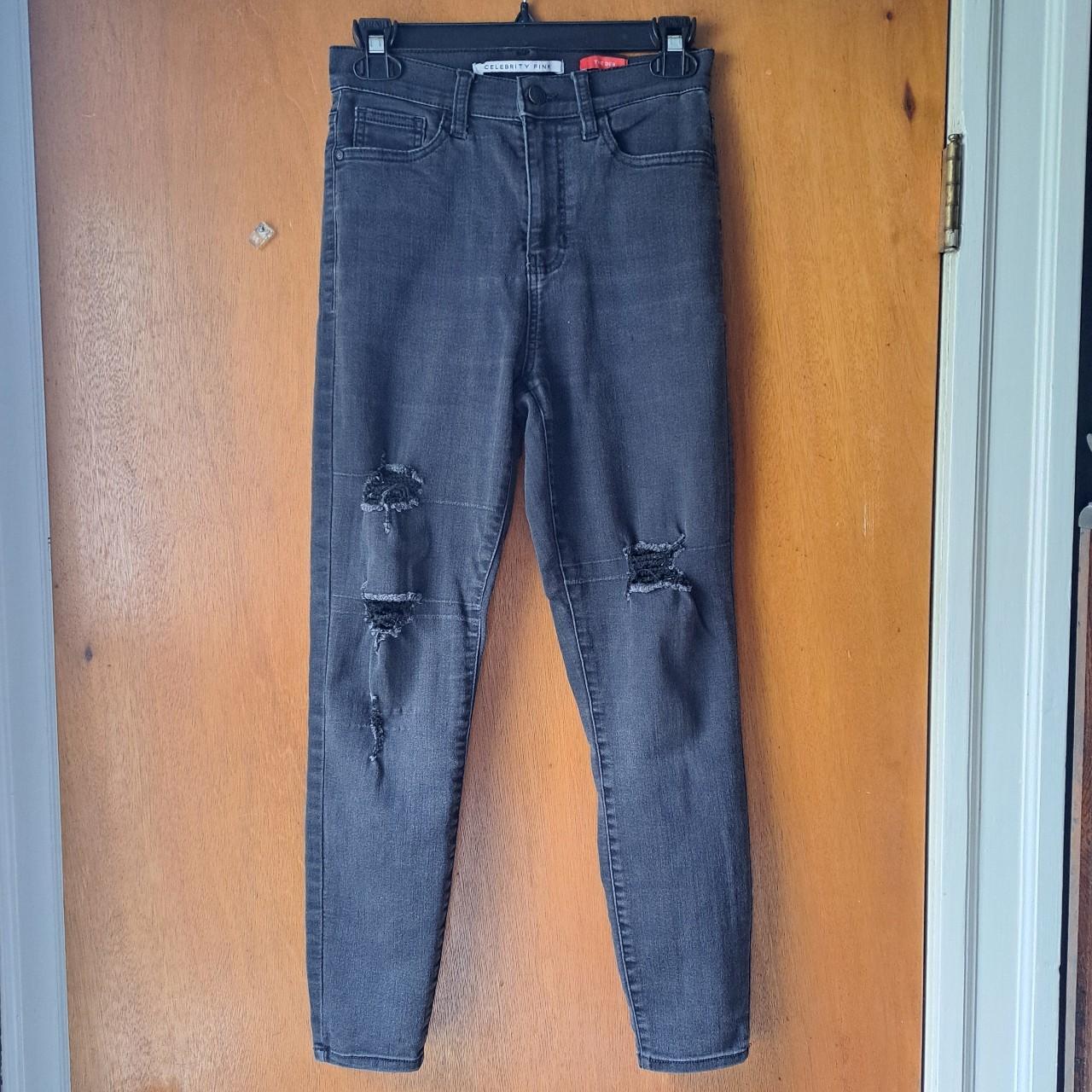 Celebrity Pink "The Deb" Black Ripped Skinny... - Depop