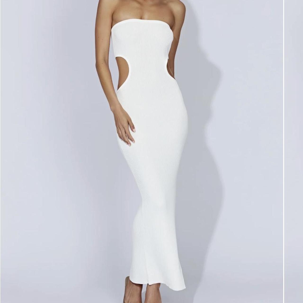 Meshki Women's White Dress | Depop